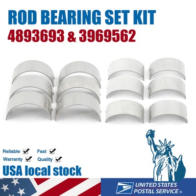 3969562 4893693 STD Rod Bearing Set for Cummins 24V 5.9L 6.7L Turbo ...