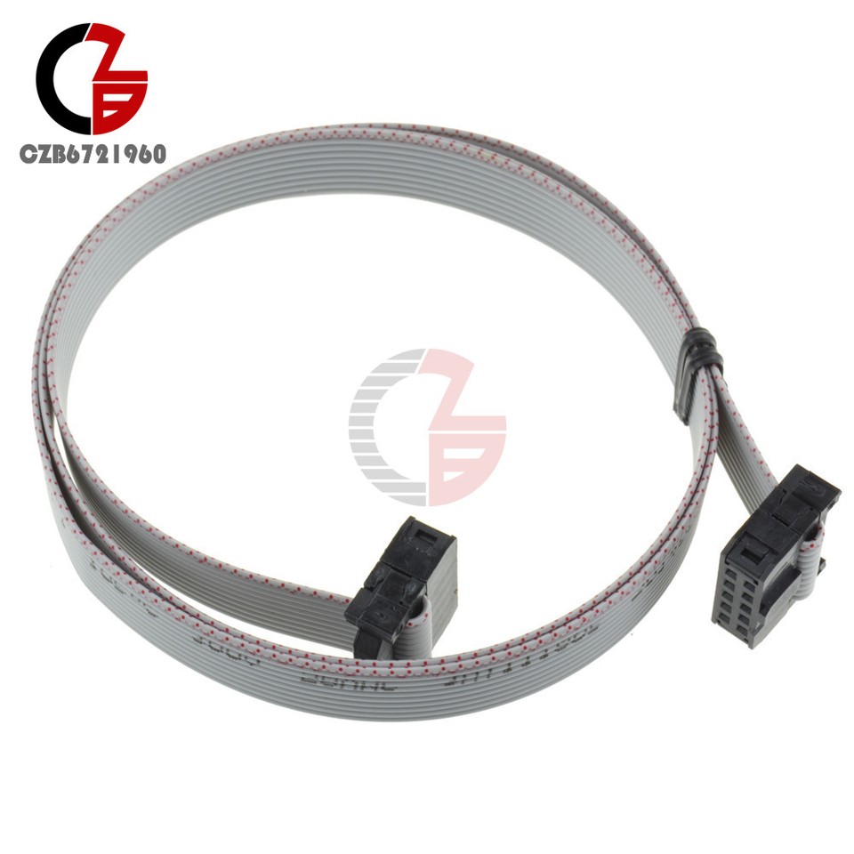 70CM 10 Pin USB ASP ISP JTAG AVR wire 10P IDC Flat Ribbon DATA Cable 2 ...