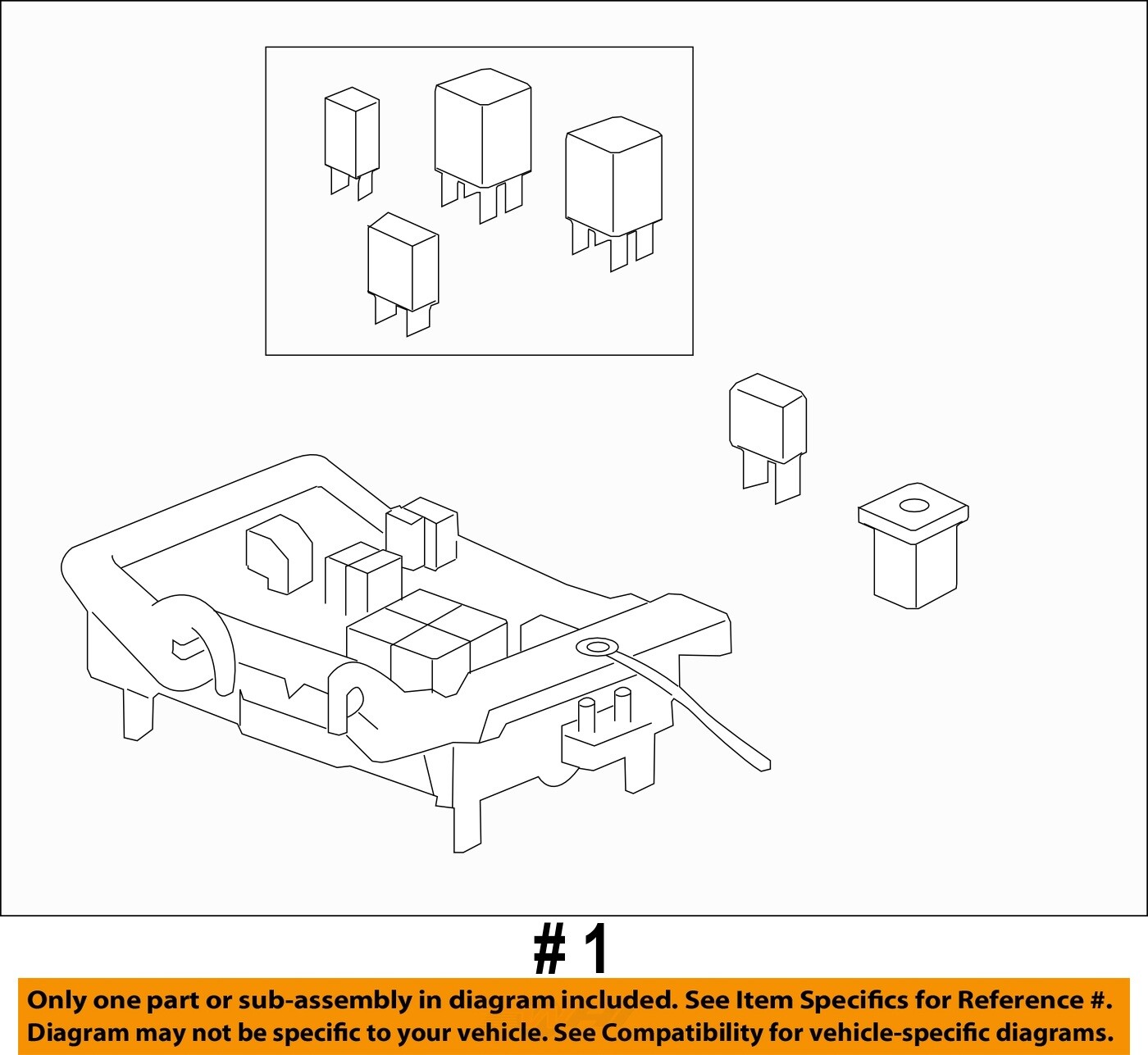 2010-2013 SILVERADO SIERRA 4.3 6.0K 6.0N FUSE BLOCK NEW GM # 22798214 ...