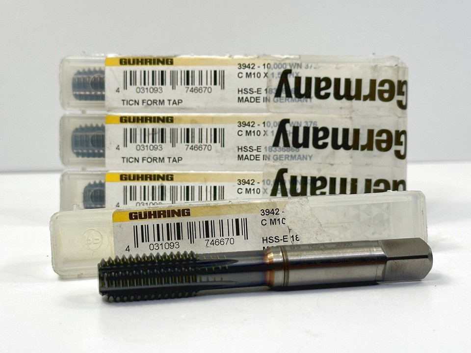 GUHRING M10 x 1.5 6HX 36868 HSS-E TICN Form New Taps 4pcs | eBay