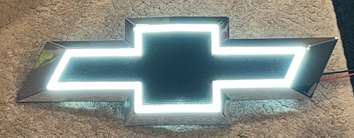 LED Lighted Front Grille Black Emblem Bowtie Fits Chevy Tahoe Suburban ...