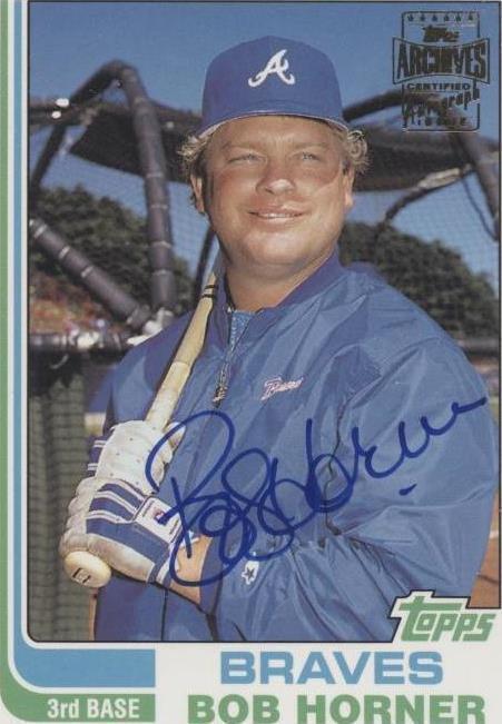 2003 Topps All-Time Fan Favorites - Autographs Bob Horner #FFA-BH (AU ...