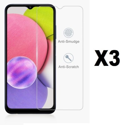 3 Pack Tempered Glass Screen, Anti Scratch, for Samsung Galaxy A03 Core ...