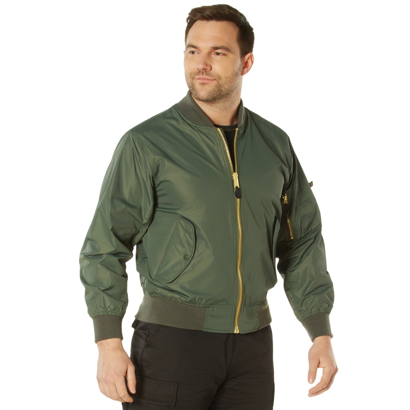 Mens Lightweight MA-1 Flight Jacket - Rothco Military Air Force Style ...