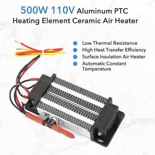 500W 110V PTC Heating Element - Ceramic Air Heater for AC, Pet Dryer ...