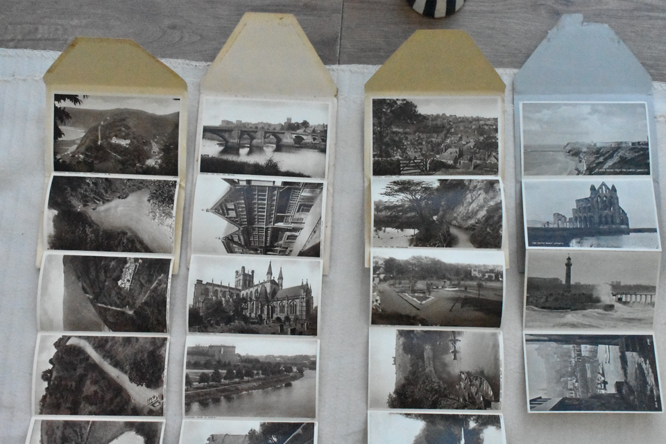 Vtg B/W Letter Cards x10. Unposted. Lyme Keswick Chester Llanelly ...