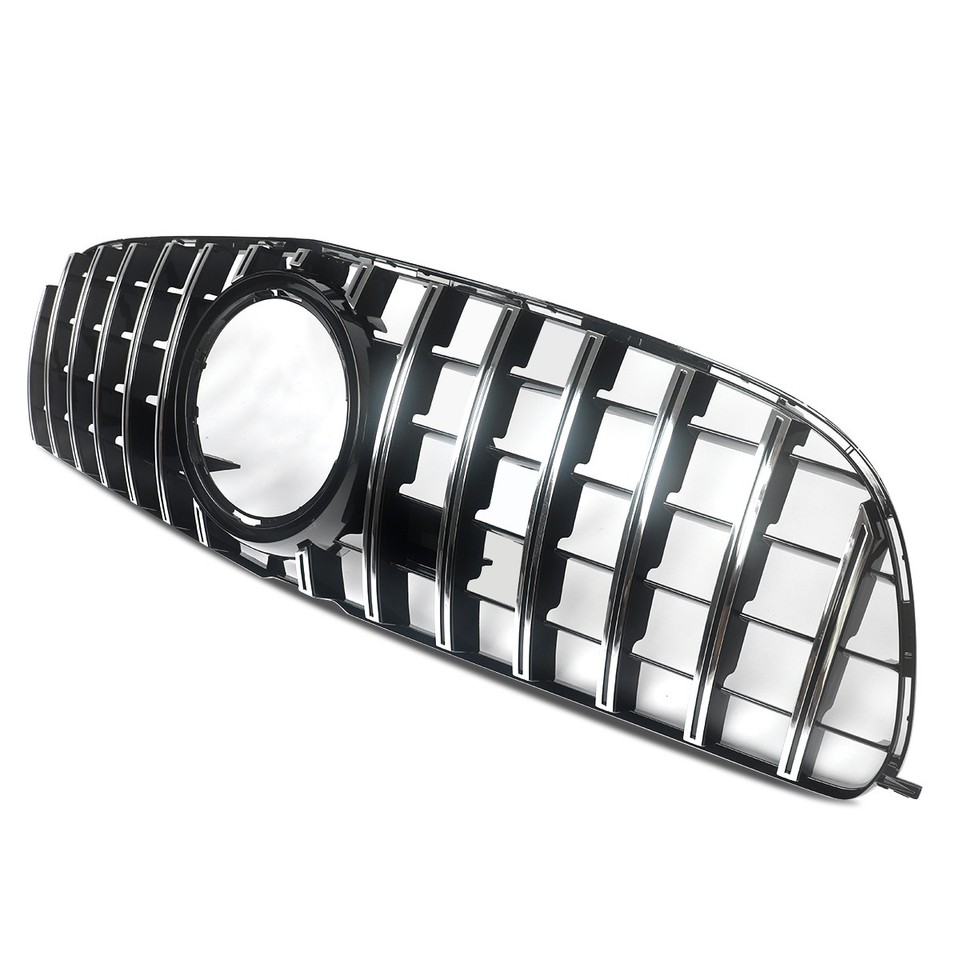 Chrome+Black GT R Front Grille Fit Mercedes X166 GLS SUV GLS450 GLS550 ...
