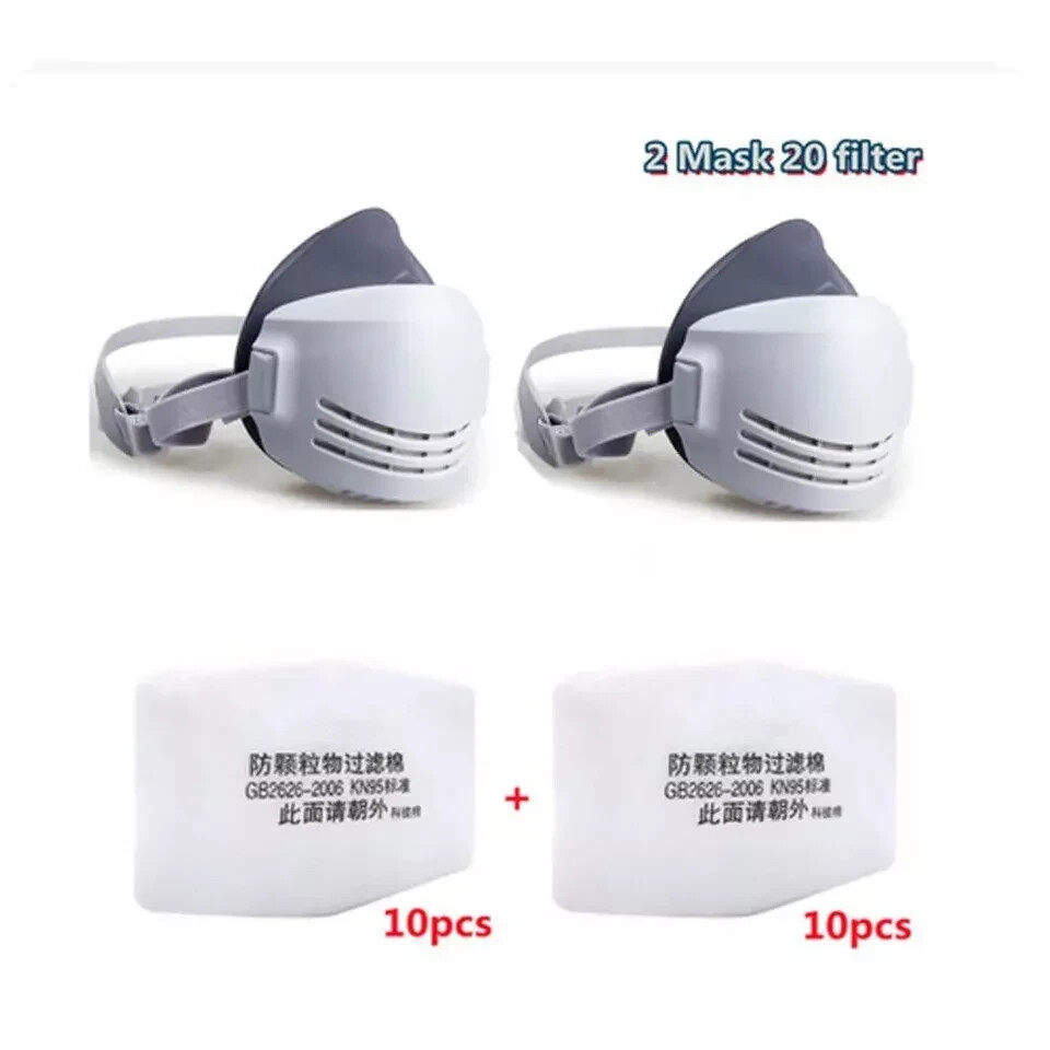 20Pcs Filter Dust Mask Respirator Half Face Dust Mask anti Industrial ...