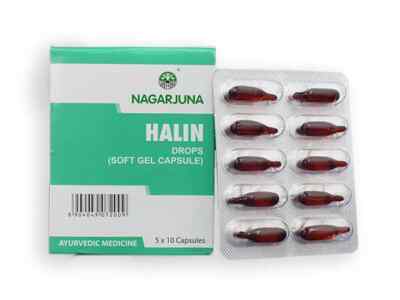 Nagarjuna Ayurveda Halin Drops Soft Gel Capsule with Free Shipping | eBay