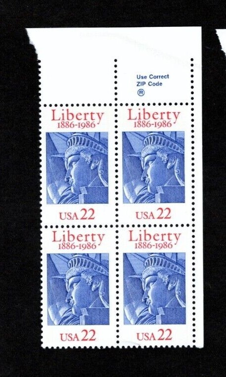 1986 - Choose from ALL Zip &USPS/Copyright Blocks! MNH US Commemorative ...