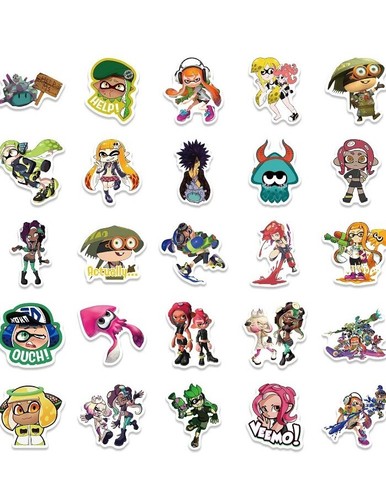 50pcs Splatoon 3 Stickers And Keychain Car Laptop Motorcycle Skateboard ...