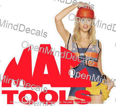 MAC TOOLS STICKER DECAL SEXY GIRL MECHANIC TOOLBOX SIGN CHEST USA | eBay