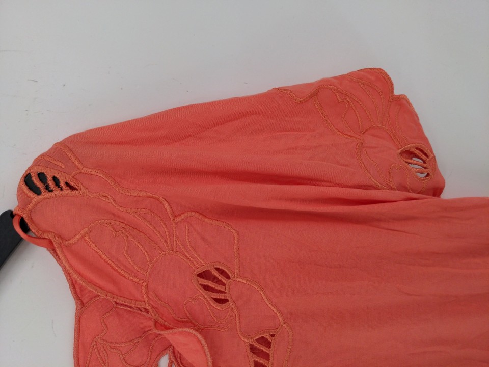 Rocha.John Rocha Women's Top UK 18 Orange 100% Viscose Basic | eBay