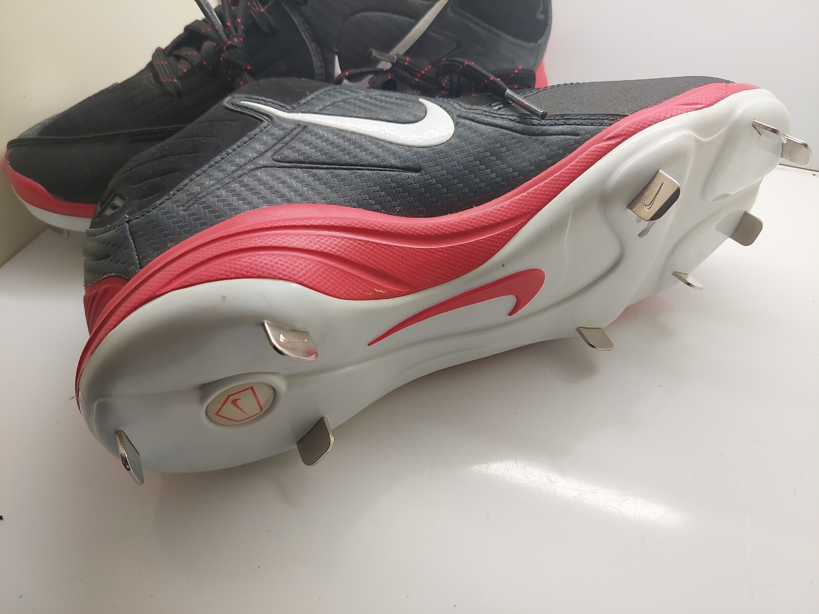 Nike Men's Air MVP Pro 2 Metal Baseball Cleats Red Black 684685-061 ...