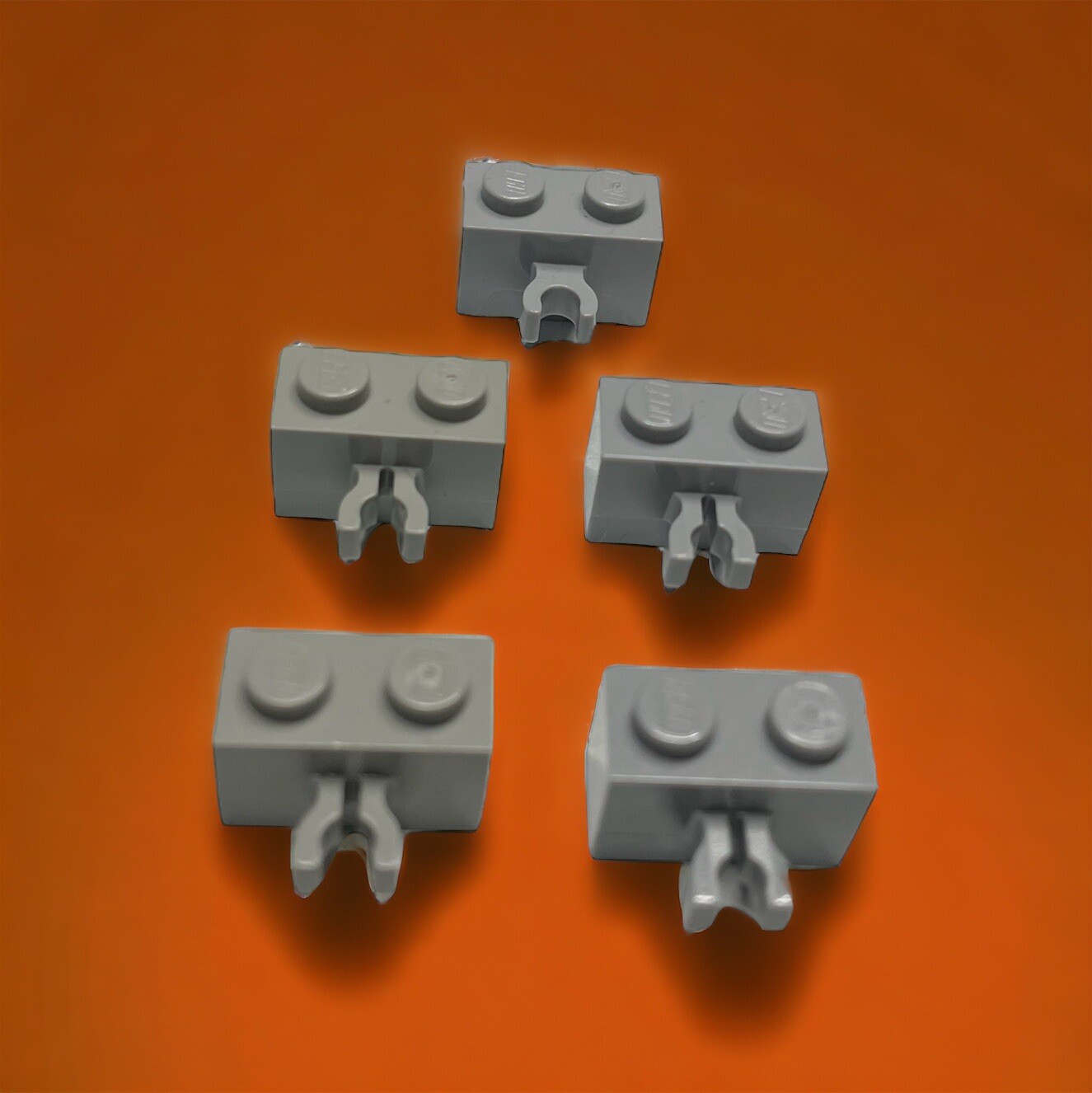 lot of 5 light grey Lego tall sloped bricks-combined shipping (LTGY123 ...