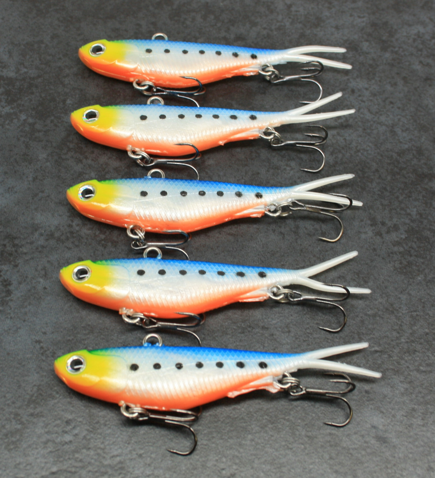 Soft Plastic Vibe Lures x5, 95mm, Vib Vibes Blade trazo transam Fishing ...