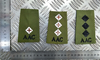 Army Air Corps AAC OD Green Rank Slides Genuine British Army - NEW | eBay