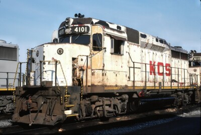 Kansas City Southern (KCS) - GP30 - #4101 - Original 35mm Slide | eBay