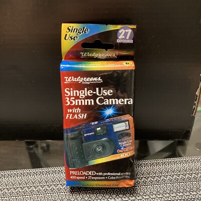 Walgreens 27 Photo Single Use 35mm Camera With Flash Preloaded Expired ...