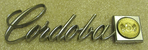 1975, 1976, 1977, 1978 & 1979 CHRYSLER CORDOBA FENDER EMBLEM BADGE ...