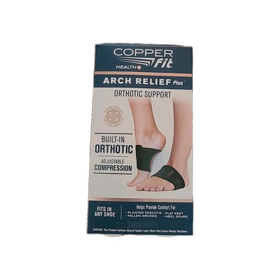 Copper Fit Health Unisex Arch Relief Plus with Built-In Orthotic ...