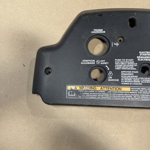OEM TORO CCR 3650 SNOW BLOWER SNOWBLOWER CONTROL PANEL DASH PULL START ...