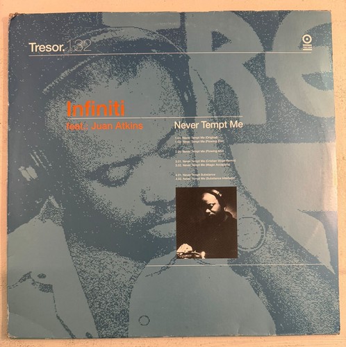 INFINITI FEAT.: JUAN ATKINS – NEVER TEMPT ME - VINYL 2xEP BLACK - VG+ ...