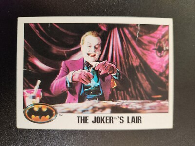 1989 Topps Batman Movie Series 1 The Joker's Lair #60 Base Card DC ...