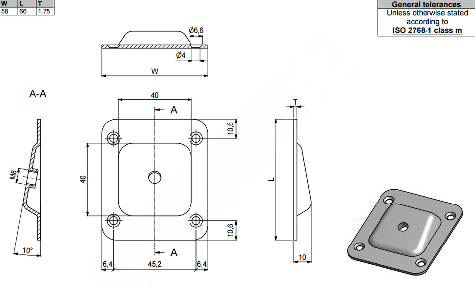 SET OF 4 LEG FIXING MOUNTING PLATES BRACKETS PLATE FOOT FEET LEGS ...