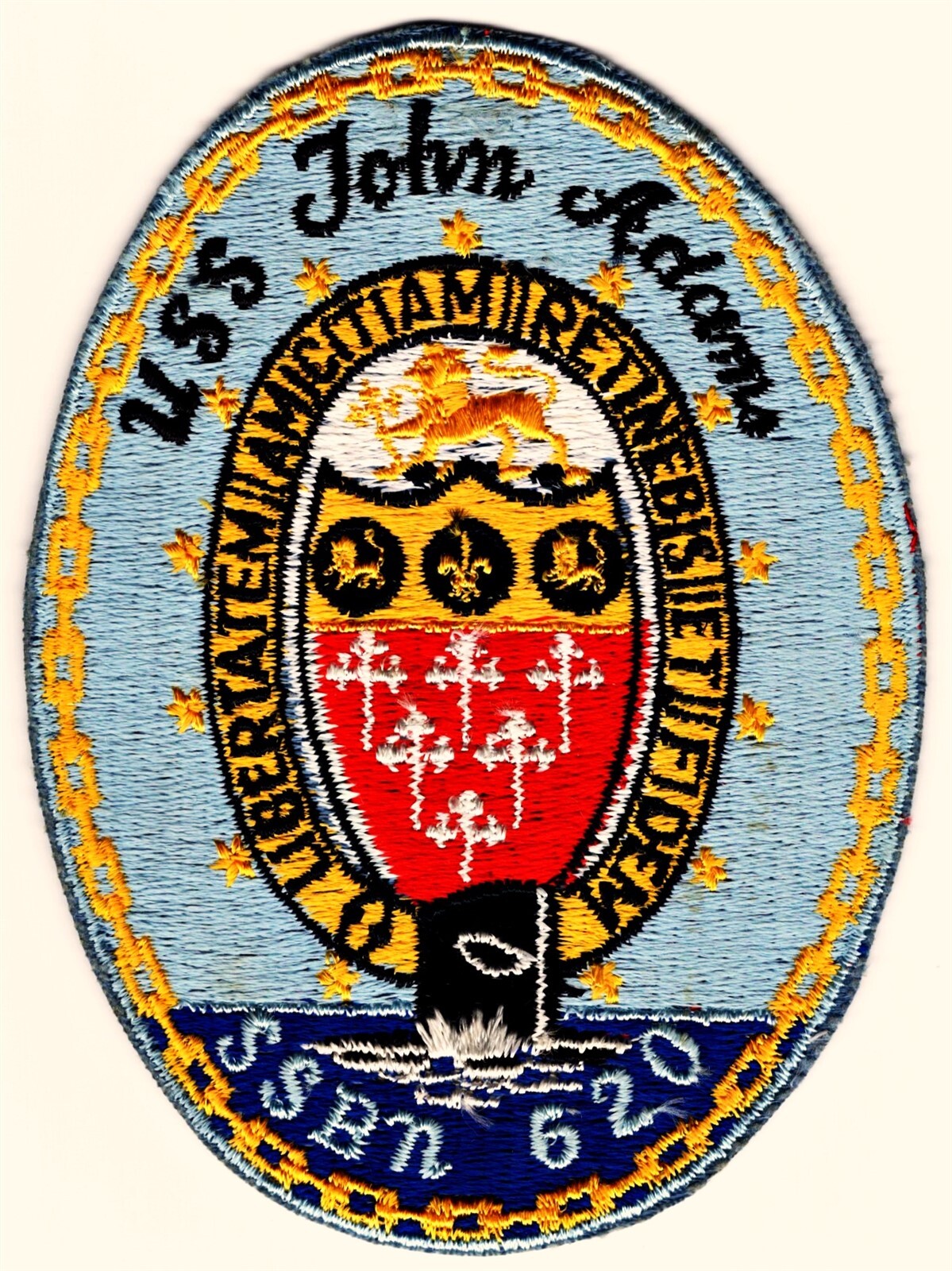 USS John Adams SSBN-620 US Navy FBM submarine old period original 5.25 ...