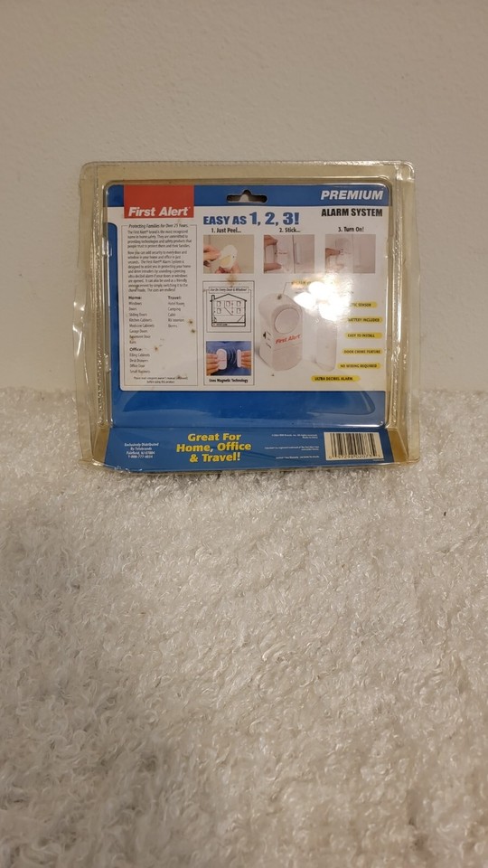 First Alert Instantly Alarm 4 Windows or Doors Peel & Stick security ...