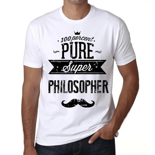 Men's Graphic T-Shirt 100% Pure Super Philosopher Eco-Friendly Limited ...