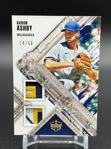 2022 Panini Diamond Kings Dual Material Patch Aaron Ashby #24/50 SSP RC ...