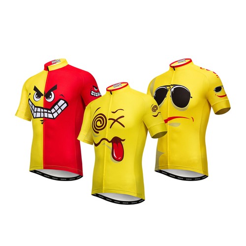 Men's Cartoon Cycling Jersey Novelty Bike Bicycle Shirt Short Sleeve ...