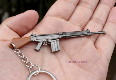 mini gun FN FAL FAL Automatic Rifle full metal keychain toy gift 9cm 1/ ...
