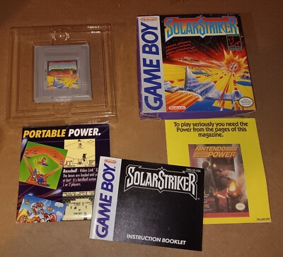 Original Gameboy Solar Striker Game With Box | eBay