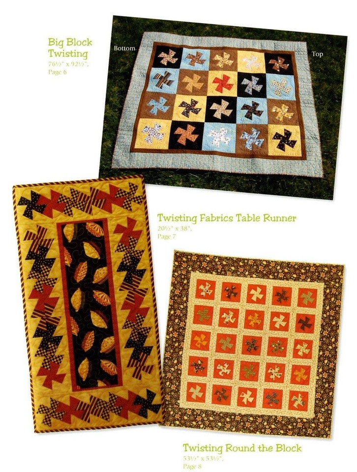 Let's Twist Again Quilt Pattern Book by Marsha Bergren for Twister ...