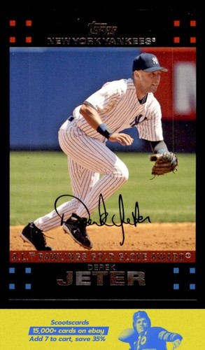 2007 Topps Derek Jeter GG #301 New York Yankees | eBay