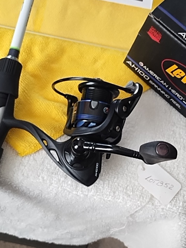New Spinning Fishing Rod Lew's 7' Med 2-14lb And Reel American Hero | eBay