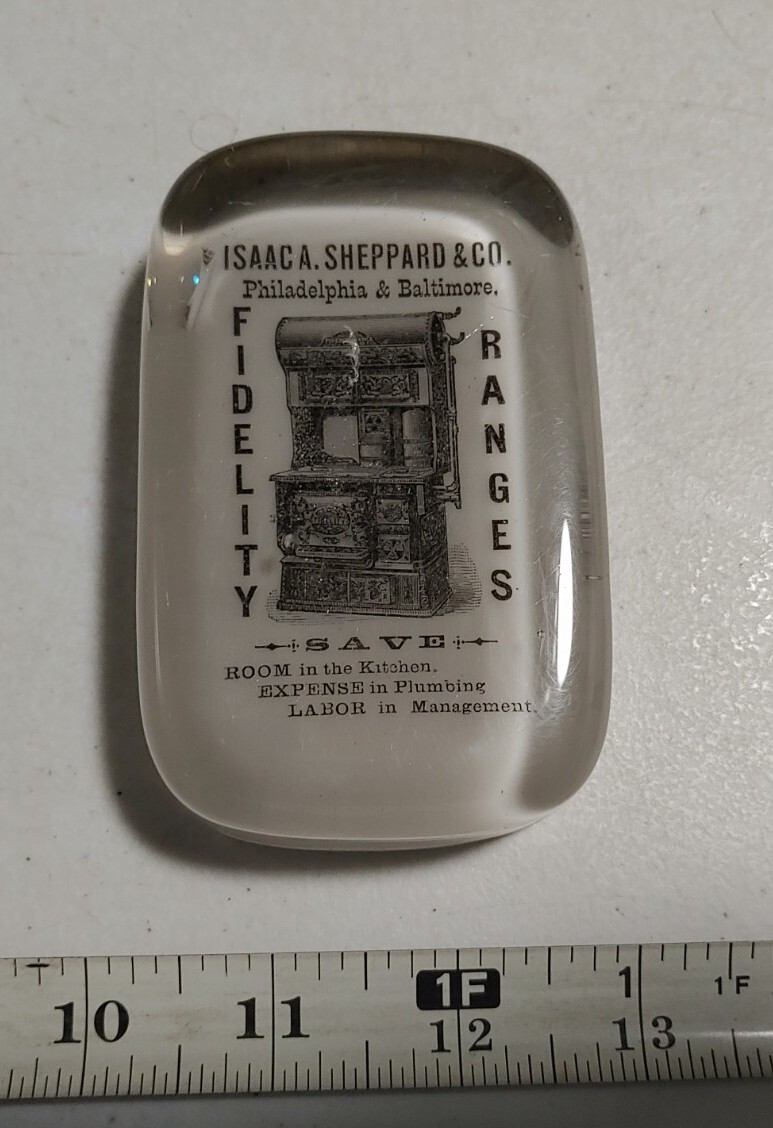 Vtg Isaac A. Sheppard & Co Philadelphia Baltimore Range Stove Glass ...