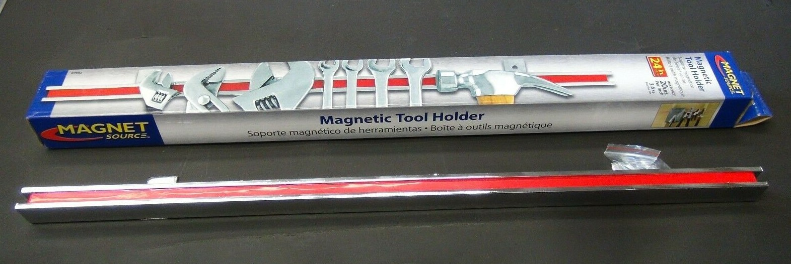 Magnetic Tool Holder Tool Bar 24 In long Nickel-plated Master Magnet ...