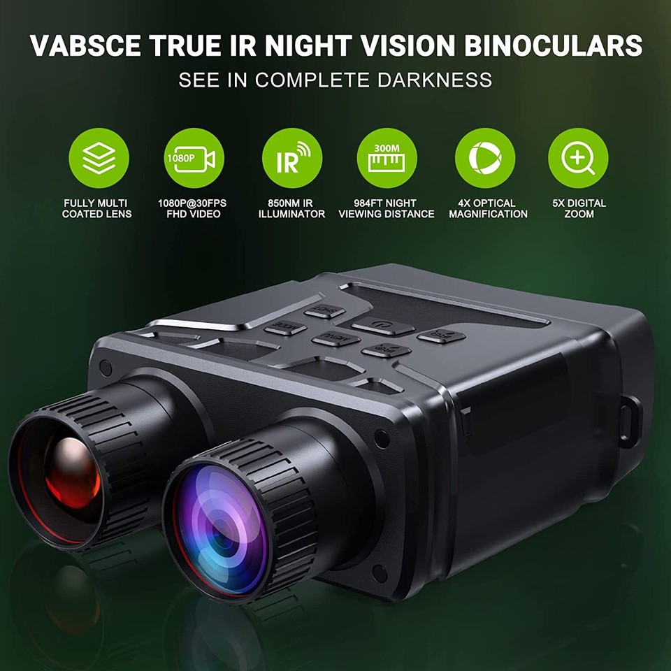 Night Vision Goggles for Complete Darkness 1080p FHD Video Night Vision ...