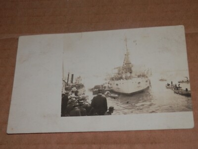 KRUPP WASHINGTON - 1901-1907 REAL-PHOTO POSTCARD - HUGE SHIP - MARLIN ...