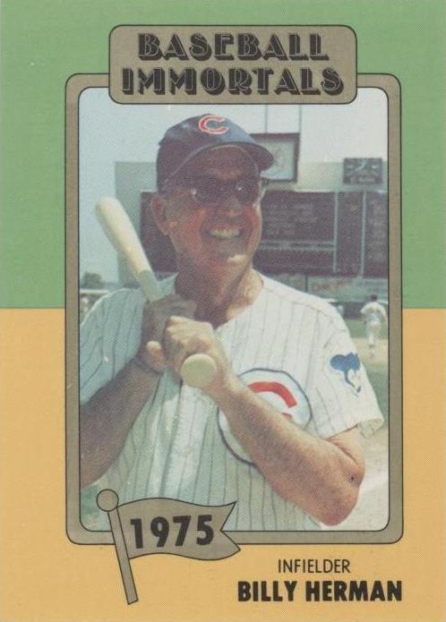 1980-87 SSPC Baseball Immortals - Billy Herman #149 for sale online | eBay
