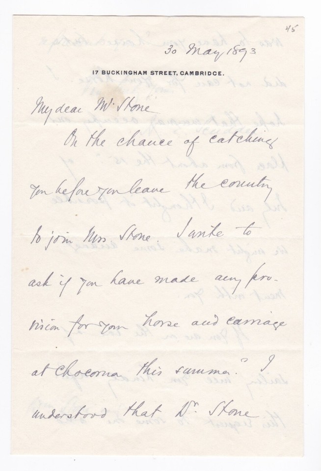 Molly Elliot Seawell Autograph & Horace Scudder Handwritten Signed ...