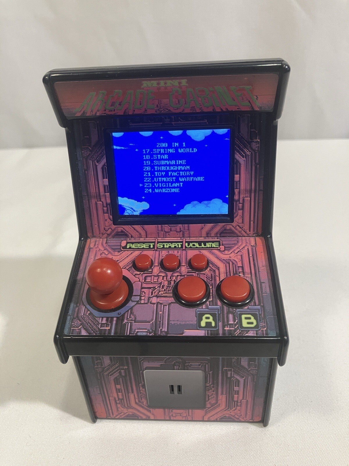Mini Classic Arcade 200 In 1 Game Cabinet Machine Retro Handheld Video ...
