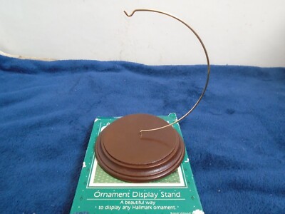 Hallmark Ornament Display Stand,Wood Base,5.5"x4", 1985, New in box | eBay