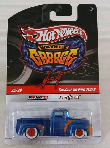 Hot Wheels Wayne's Garage Custom '56 Ford Pickup Truck Blue | eBay