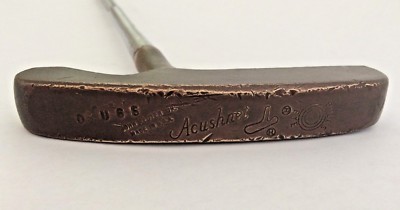 VINTAGE ACUSHNET BULLS-EYE PUTTER DESIGNED BY JOHN REUTER, JR. OS U 65 ...