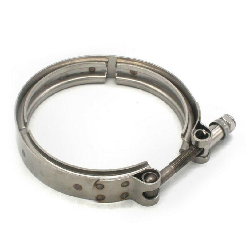 For Turbo HY35 HE351 3" 90° Stainless Downpipe Elbow V-band Adapter ...